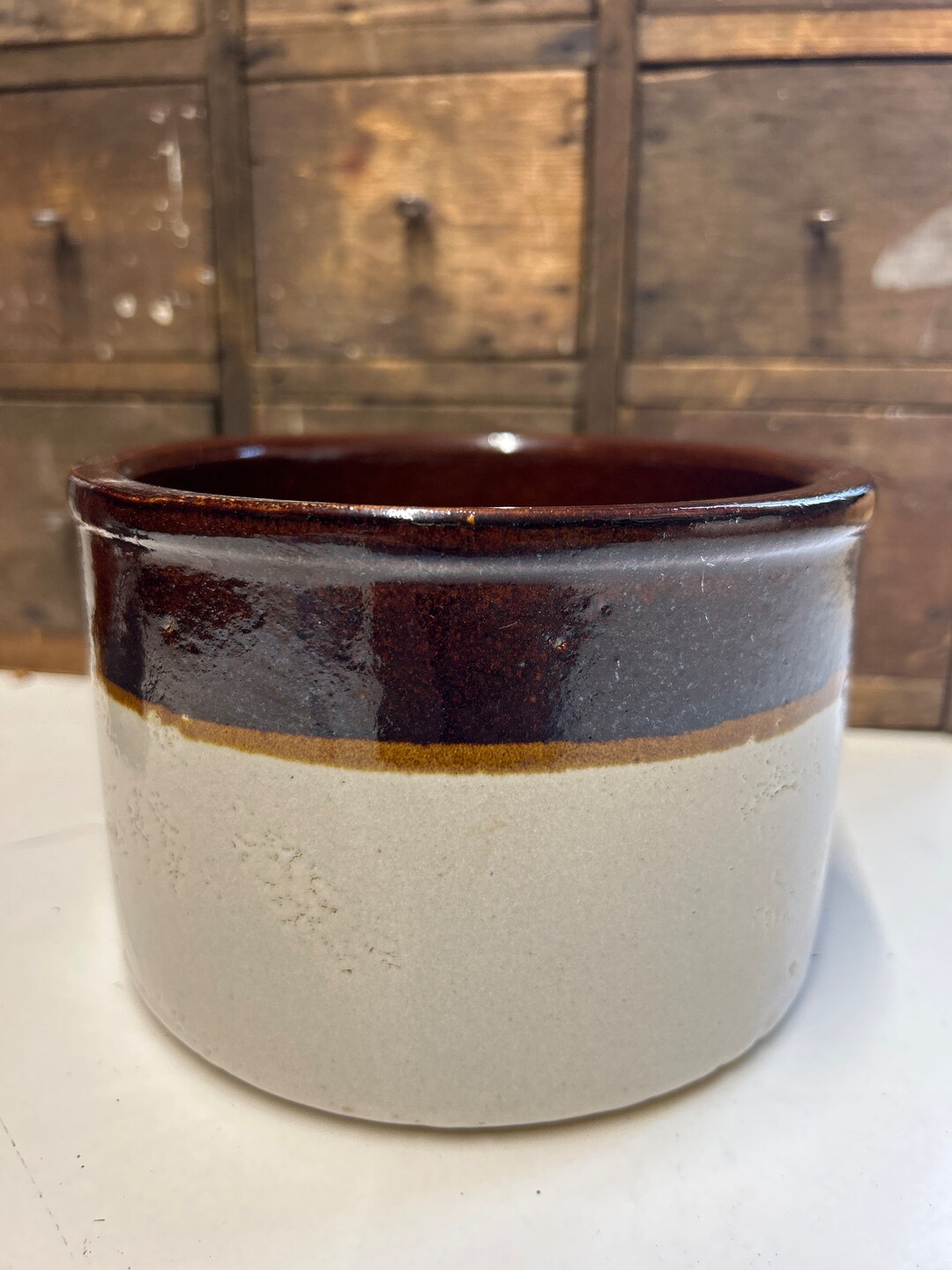 Vintage Farmhouse Crock Ceramic Pottery, Salt Crock, Glass Jug, RRP ...