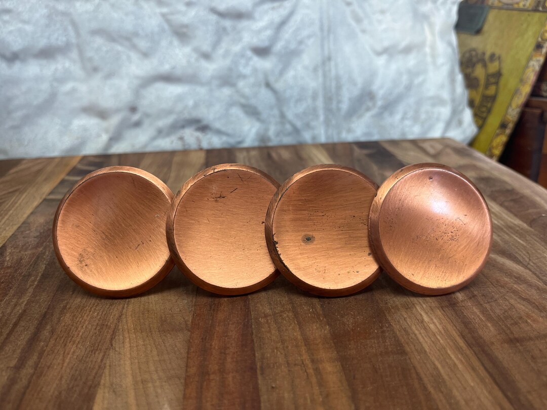4 Victorian Concave Drawer Pulls , Knobs, Handles,.copper , Drawer ...