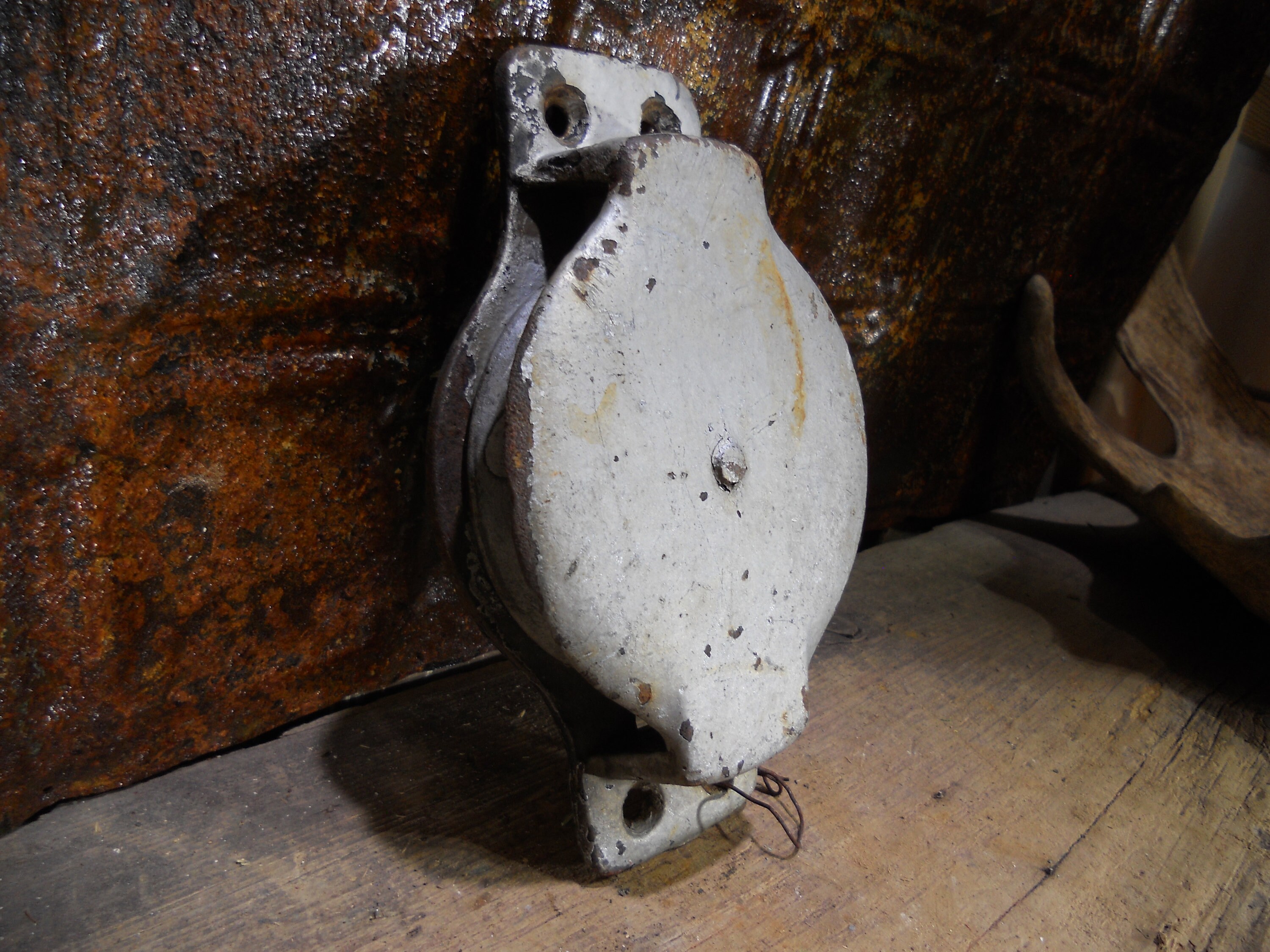 Vintage Industrial Rope Pulley Hay pully Farm tool Block - Etsy 日本