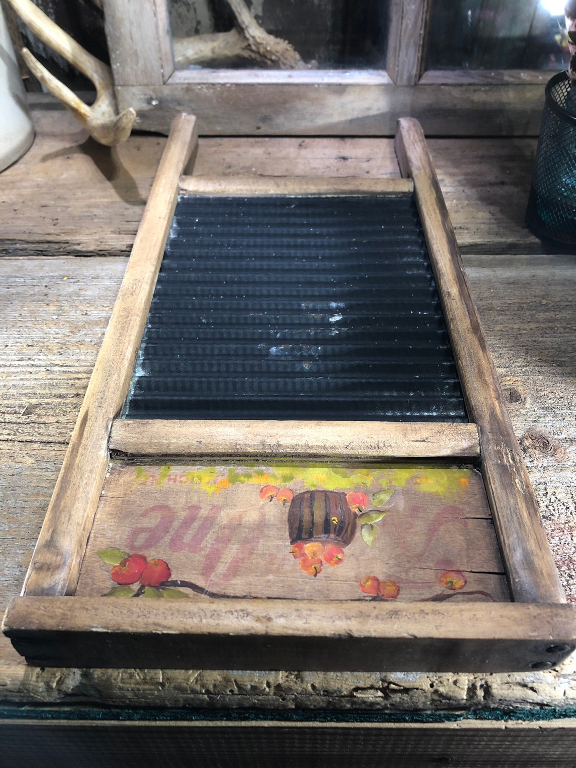 Vintage Washboard Repurpose. Reuse. Farmhouse Magnet Board - Etsy