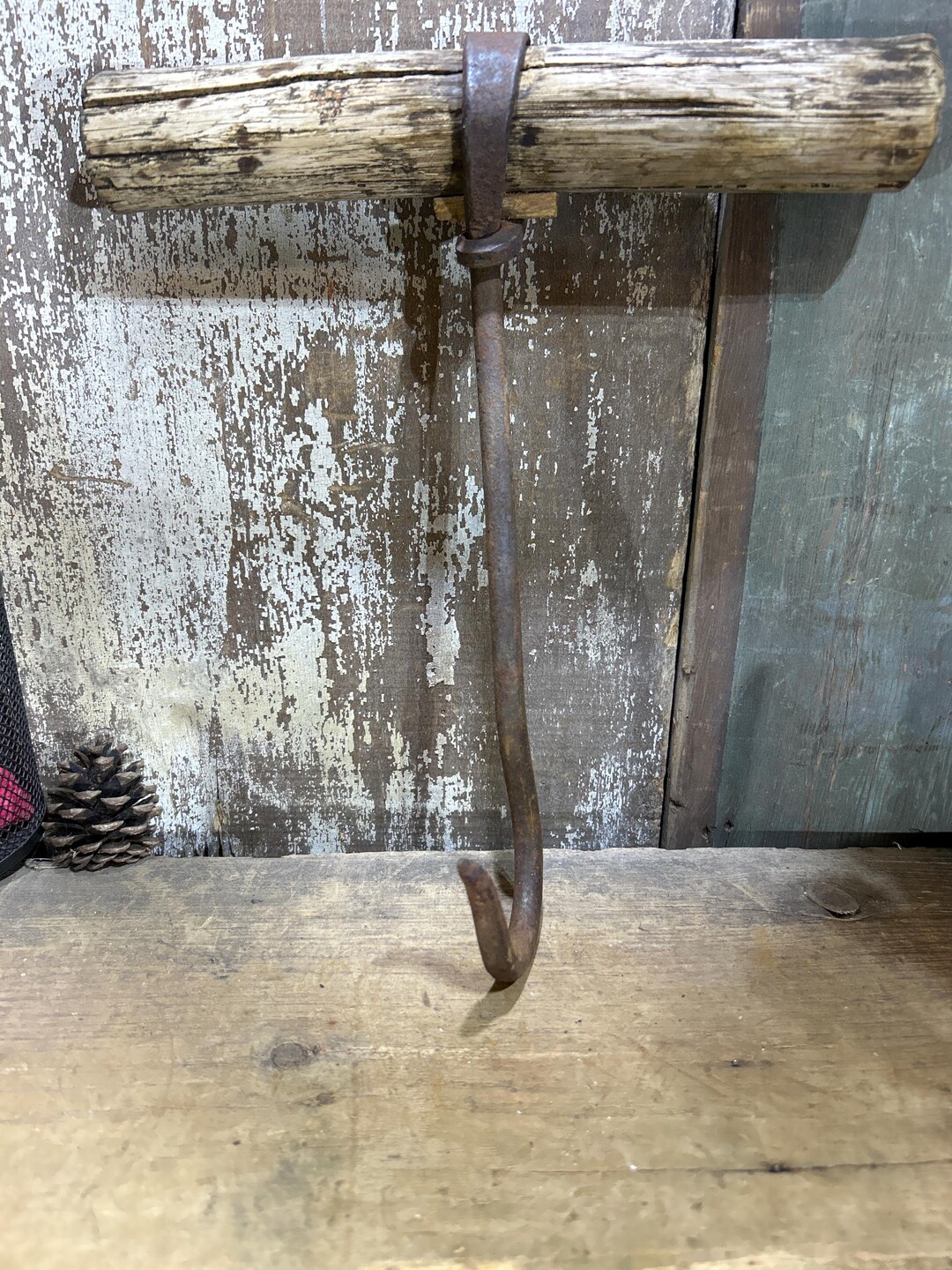 Forged Primitive Hay Hook, Bale Hook , Meat Hook. Straight From the ...