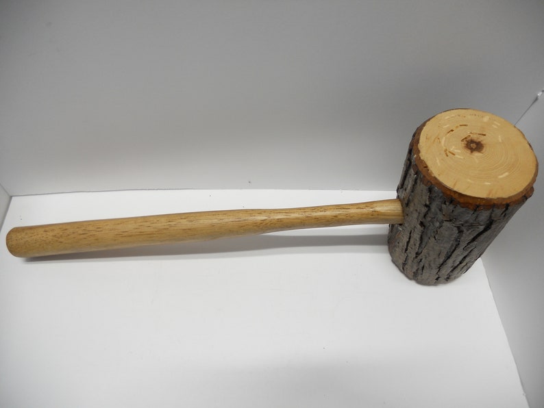 Vintage Wood Mallet Straight From the Tree. Cabon Decor | Etsy