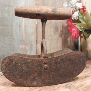 Primitive Wood Handle Two Blade Food Chopper - Etsy