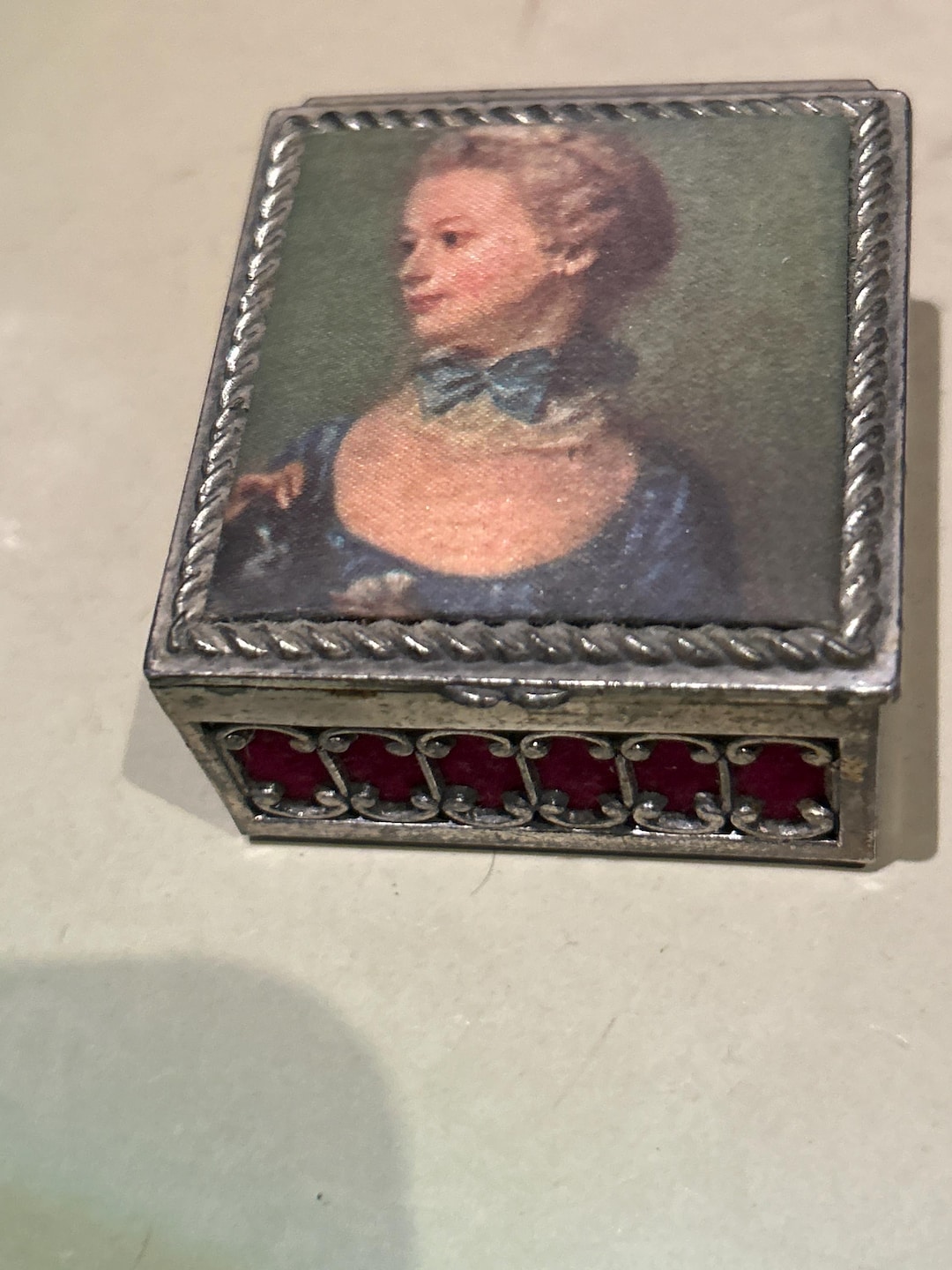 Rococo Style Trinket Box With Portrait of Marie-anne Huquier. - Etsy