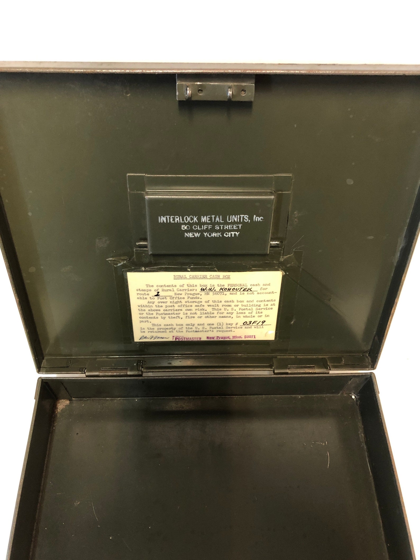 Antique Post Office Metal Money Storage Box W/lock file - Etsy