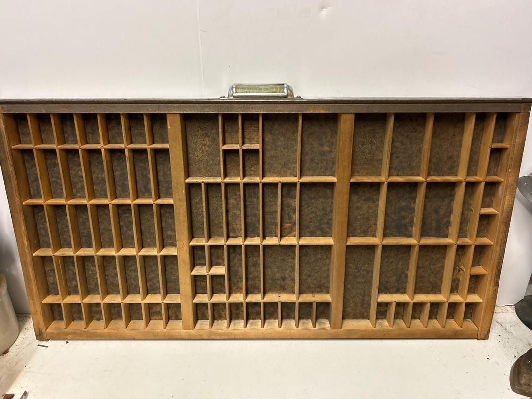 Cleaned Letter Press Tray/printer Drawer. Cleaned, Wood Display - Etsy