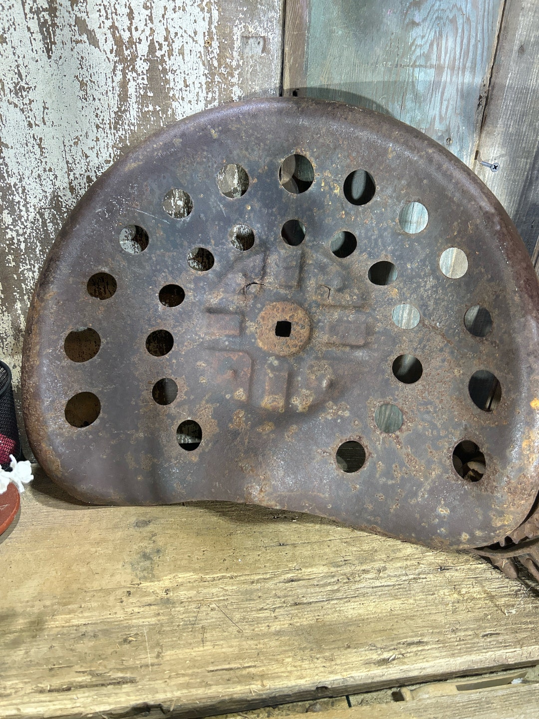 Vintage Antique Rusty Tractor Seat..old Farm Salvage - Etsy