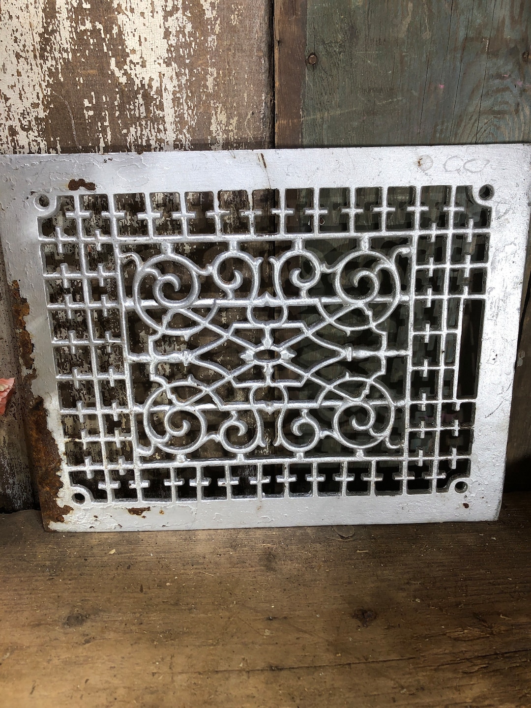 Vintage Victorian Cast Iron Floor Grate 14x11 - Etsy Canada