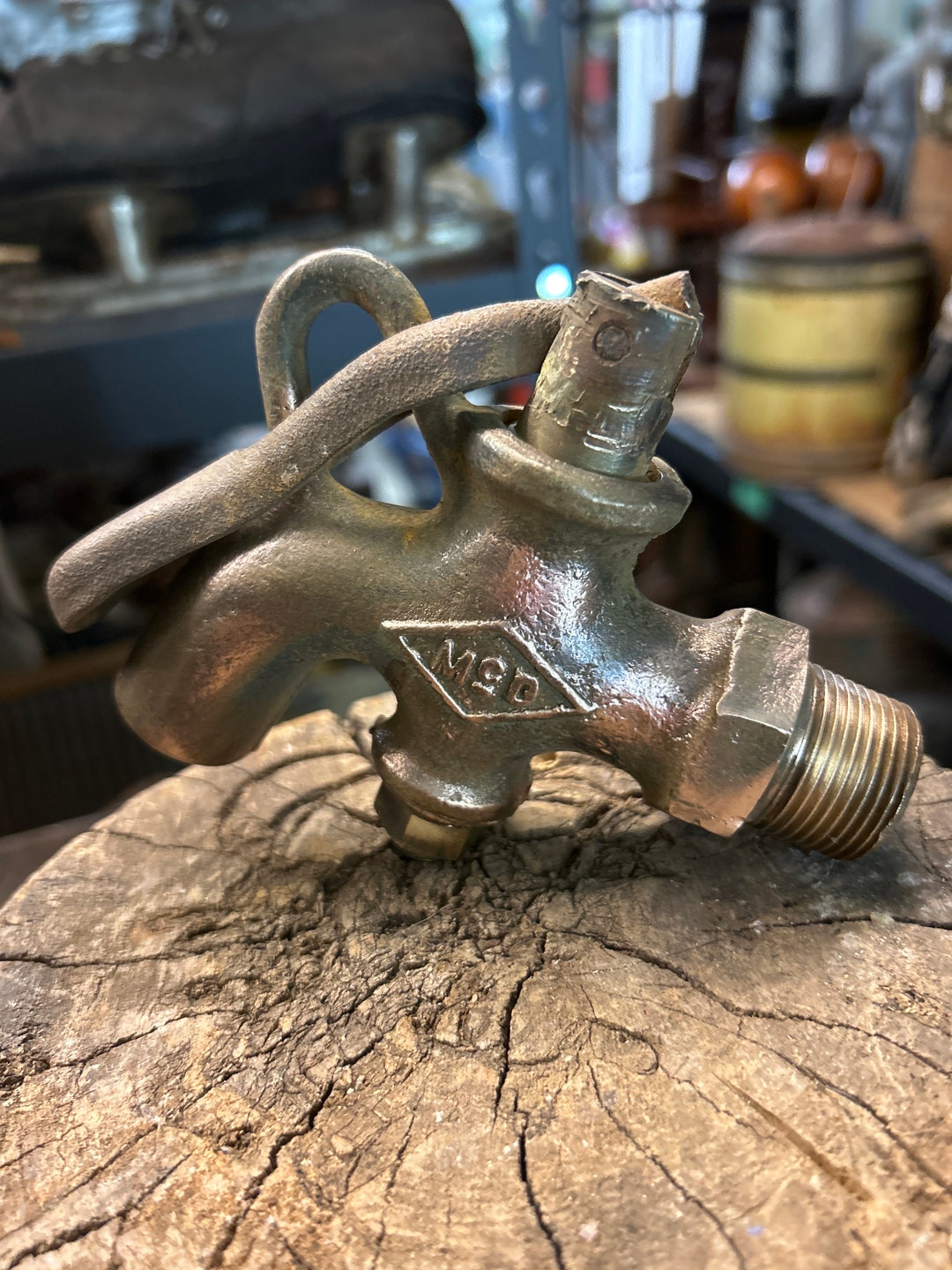 Vintage 1800's Brass Oil Drum or Barrel Spigot, Valve ,spout , Faucet ...