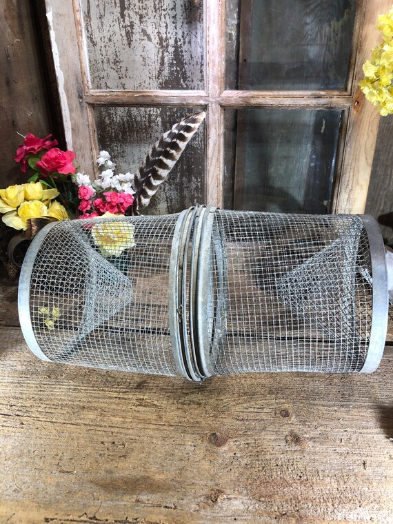 Vintage Wire Minnow Fish Trap - Etsy