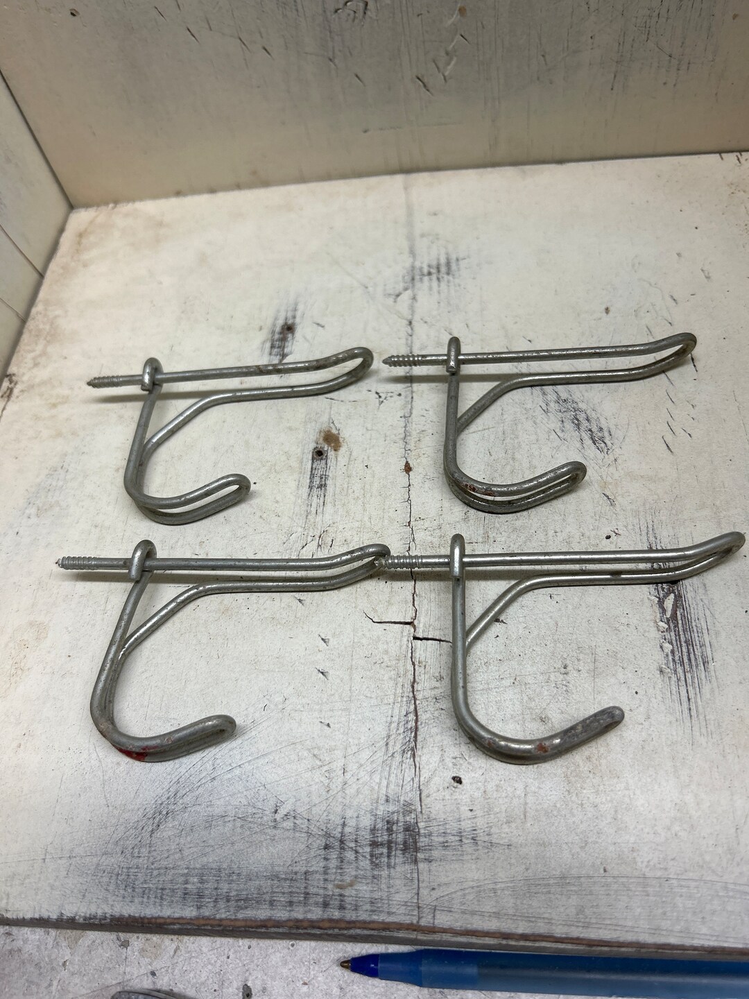 4 Antique Original Farm Coat Hanger Hooks. Straight off the - Etsy