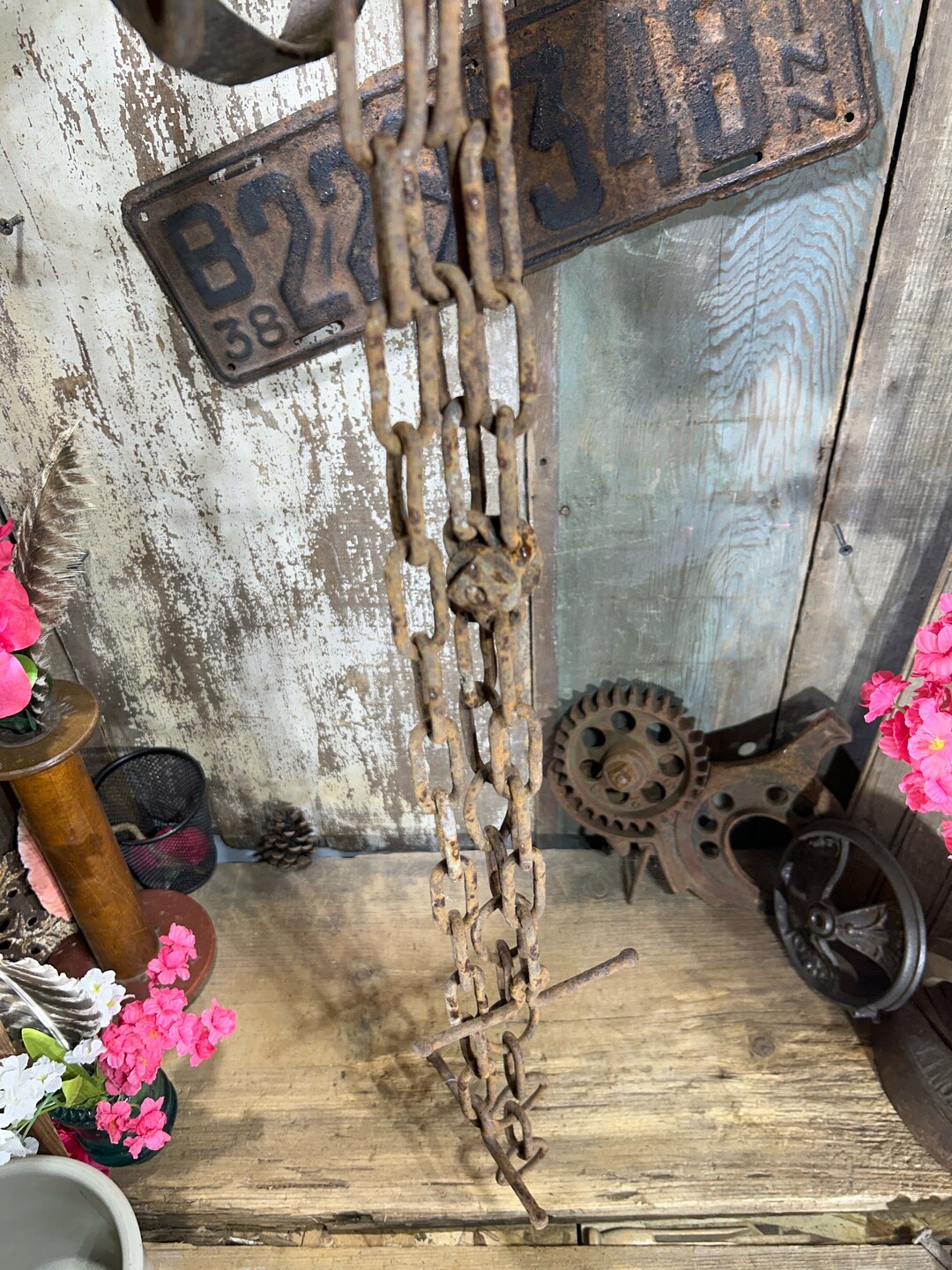 Vintage Cow Chain, Barn Chain , Farmyard. - Etsy