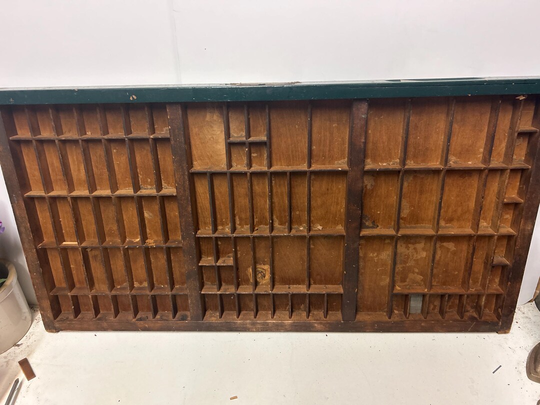 Letter Press Tray/printer Drawer. Cleaned, Wood Display - Etsy
