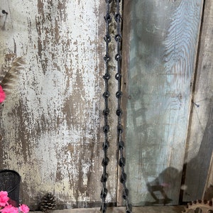 Vintage Industrial Square Link Chain. Farm Rusty Farm Chain. Aprx 48 ...