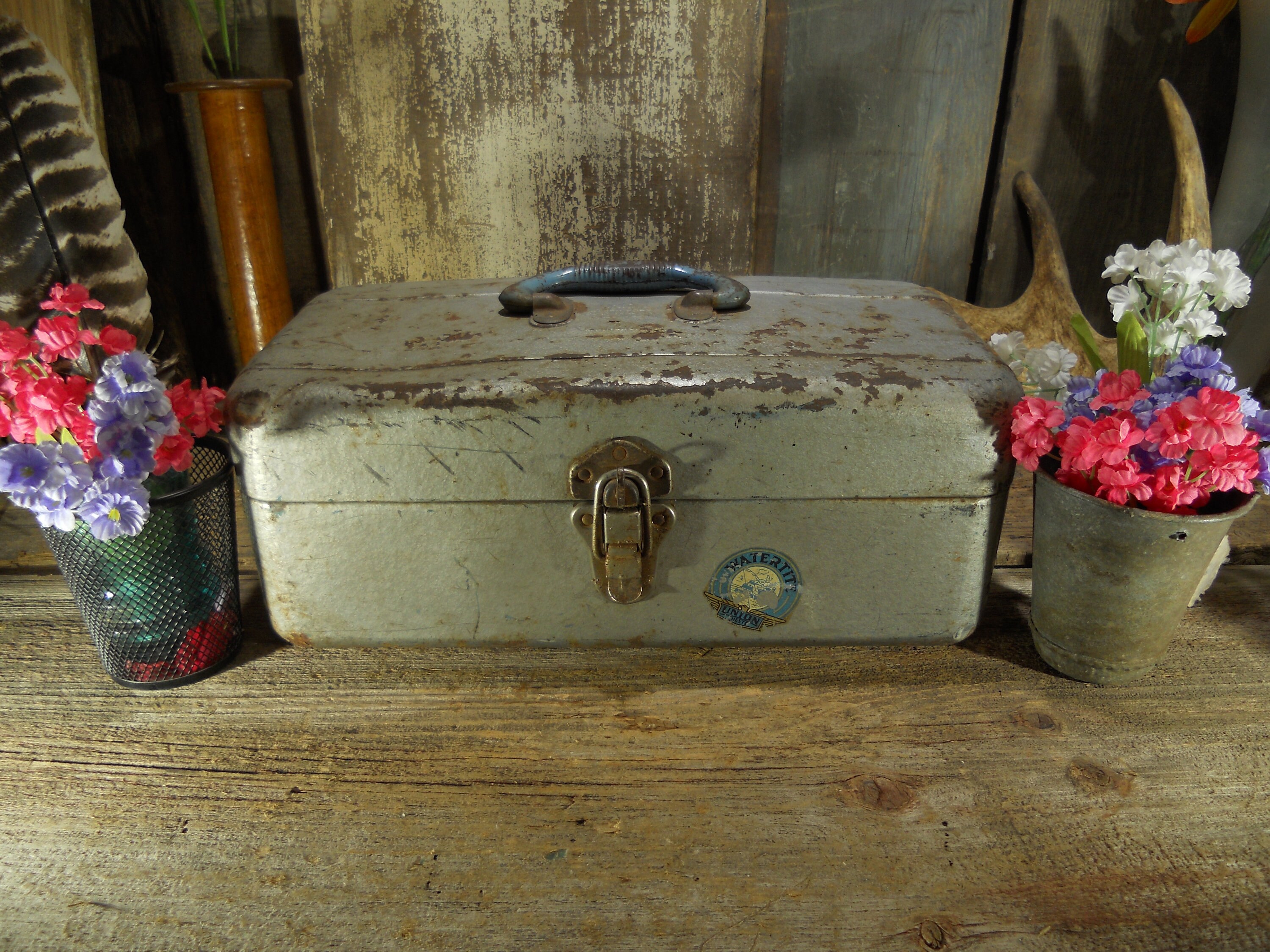 Vintage Metal Tackle Box. Union Watertite..money Box - Etsy