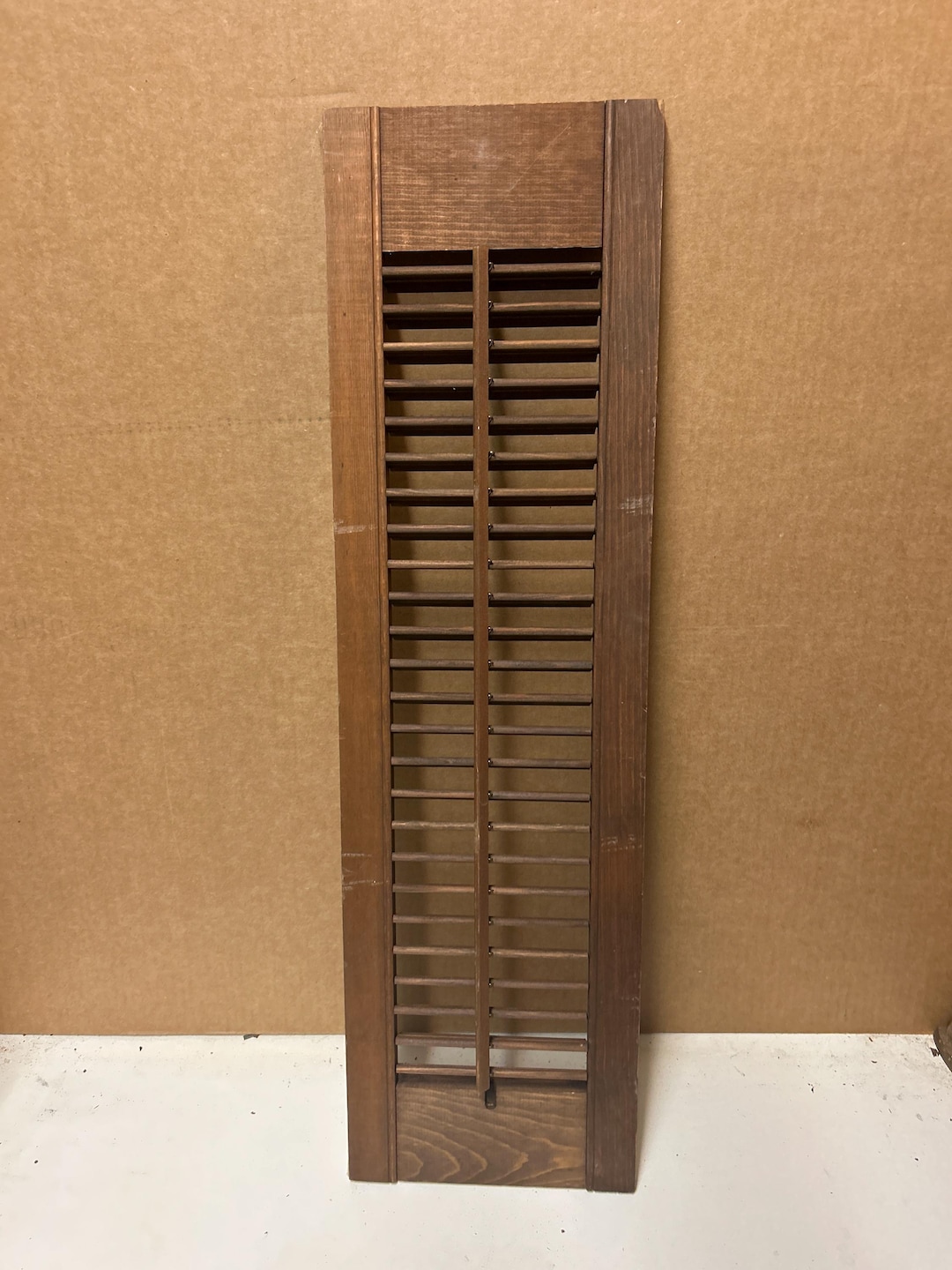 Vintage Shutter Panel Interior Wood Louver, Crafts, Display - Etsy