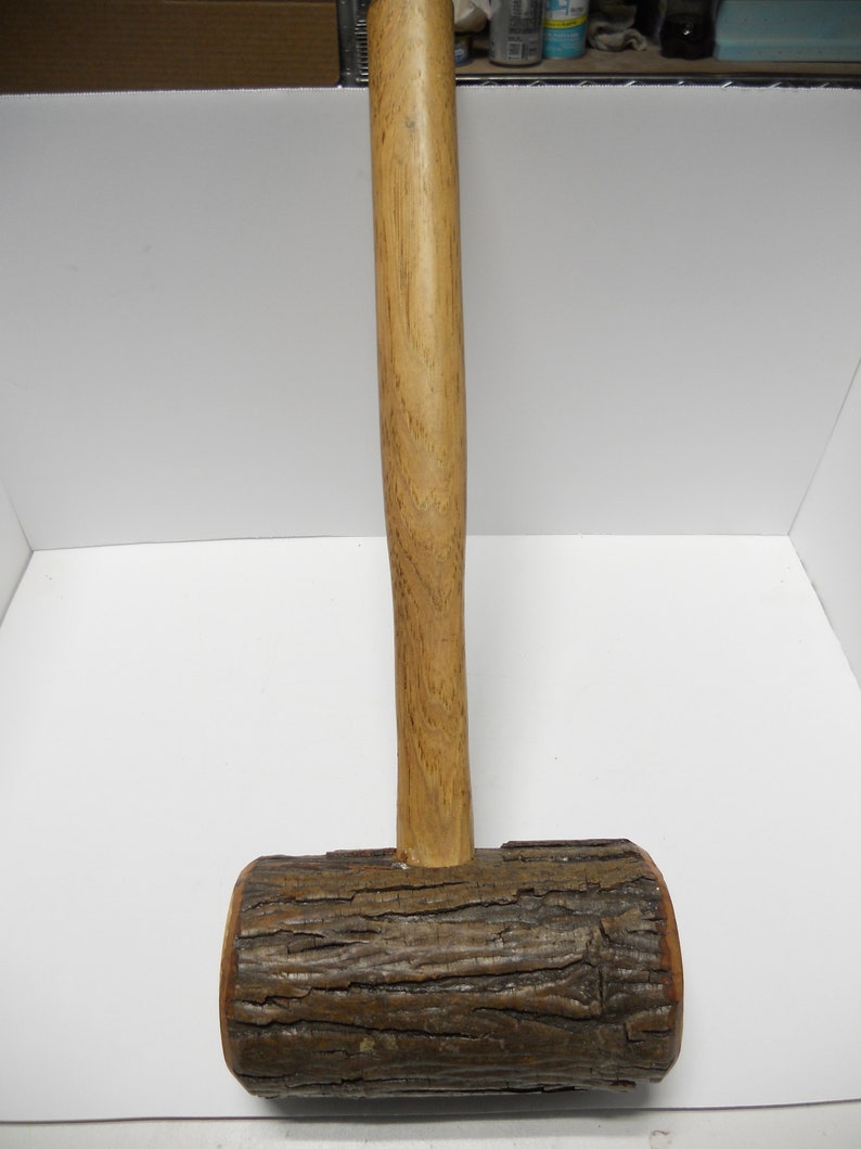 Vintage Wood Mallet Straight From the Tree. Cabon Decor | Etsy