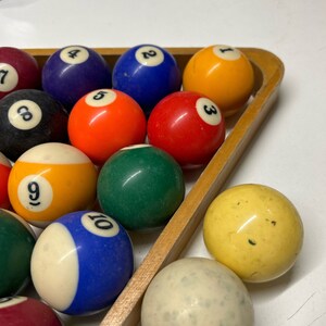 Vintage Pool Balls, Billiards, Game Room - Etsy