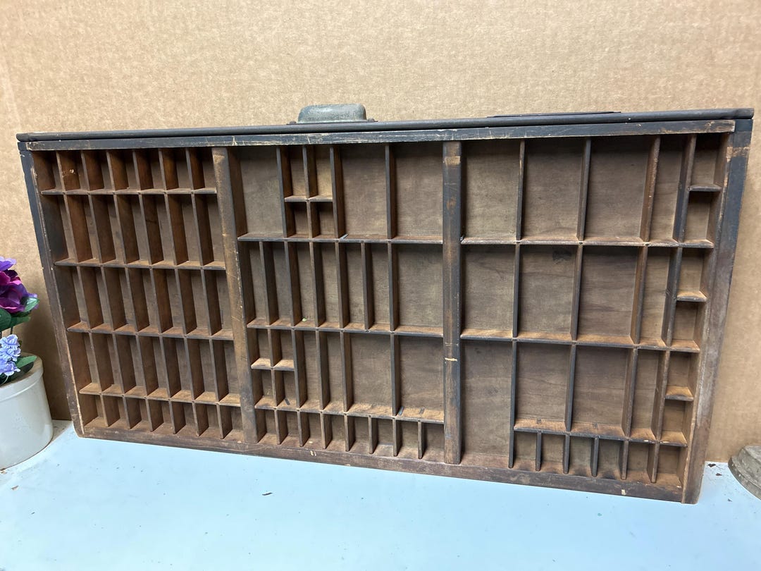 Letter Press Tray/printer Drawer. Cleaned, Wood Display - Etsy
