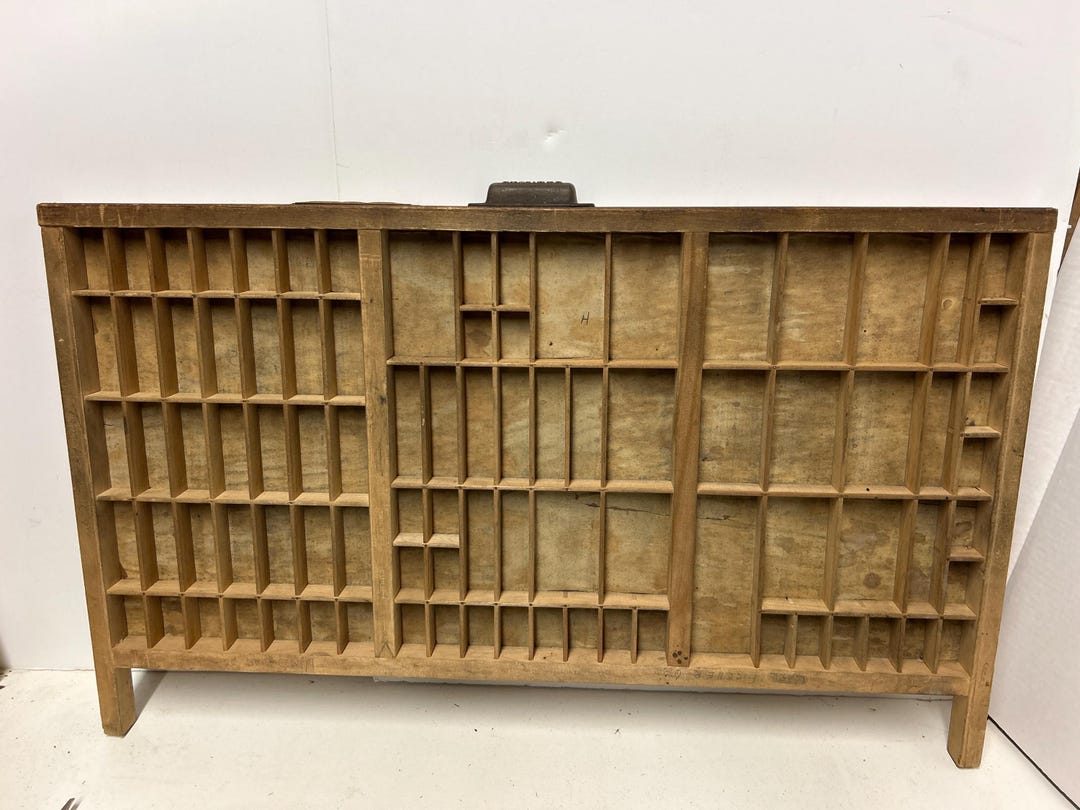 Cleaned Letter Press Tray/printer Drawer. Cleaned, Wood Display - Etsy