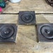 Antique Victorian Salvage 3 Wood Door Corner Rosettes, Window Door Trim ...