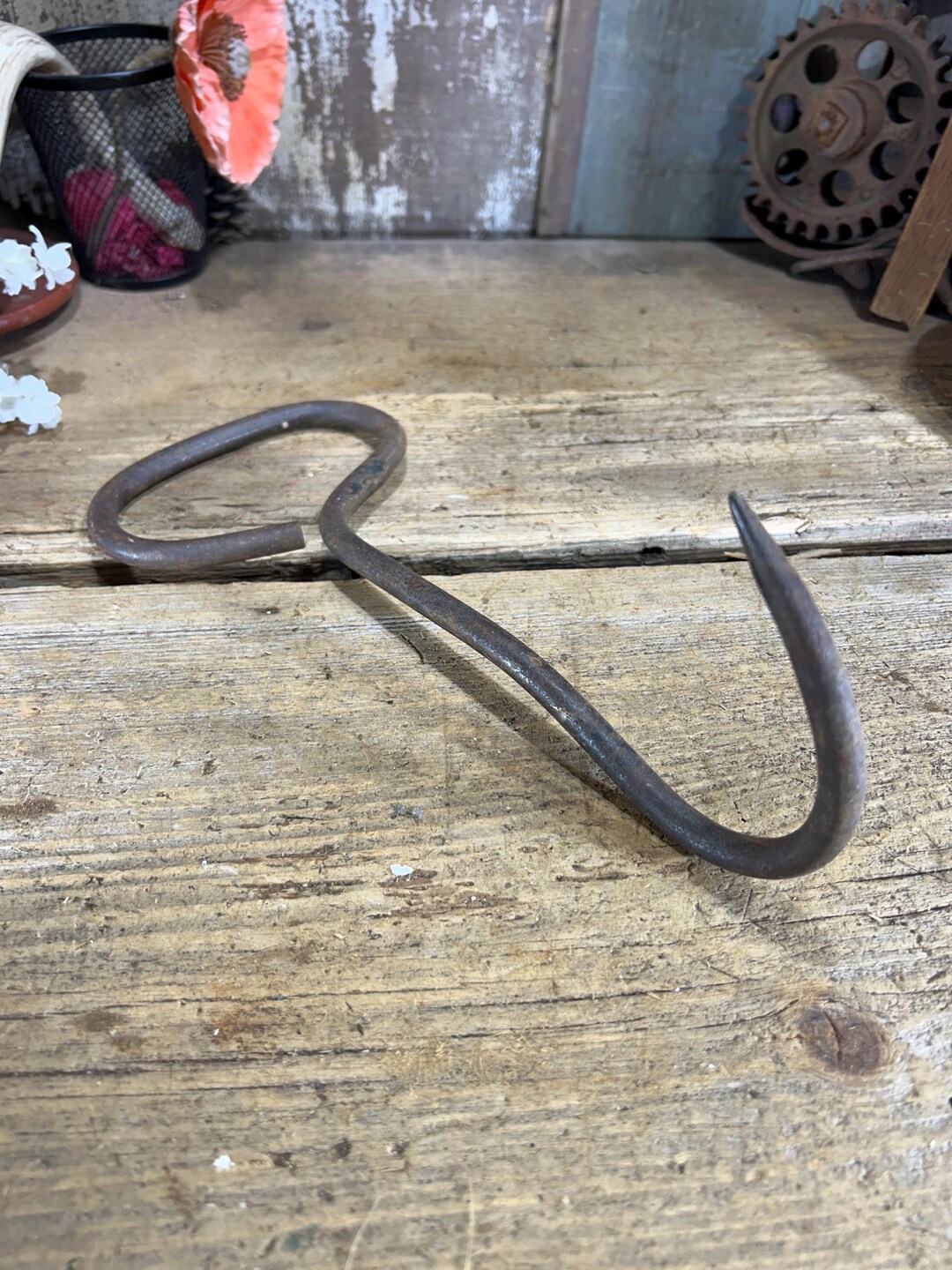 Forged primitive Hay hook, Bale Hook , Meat Hook. Straight From the ...