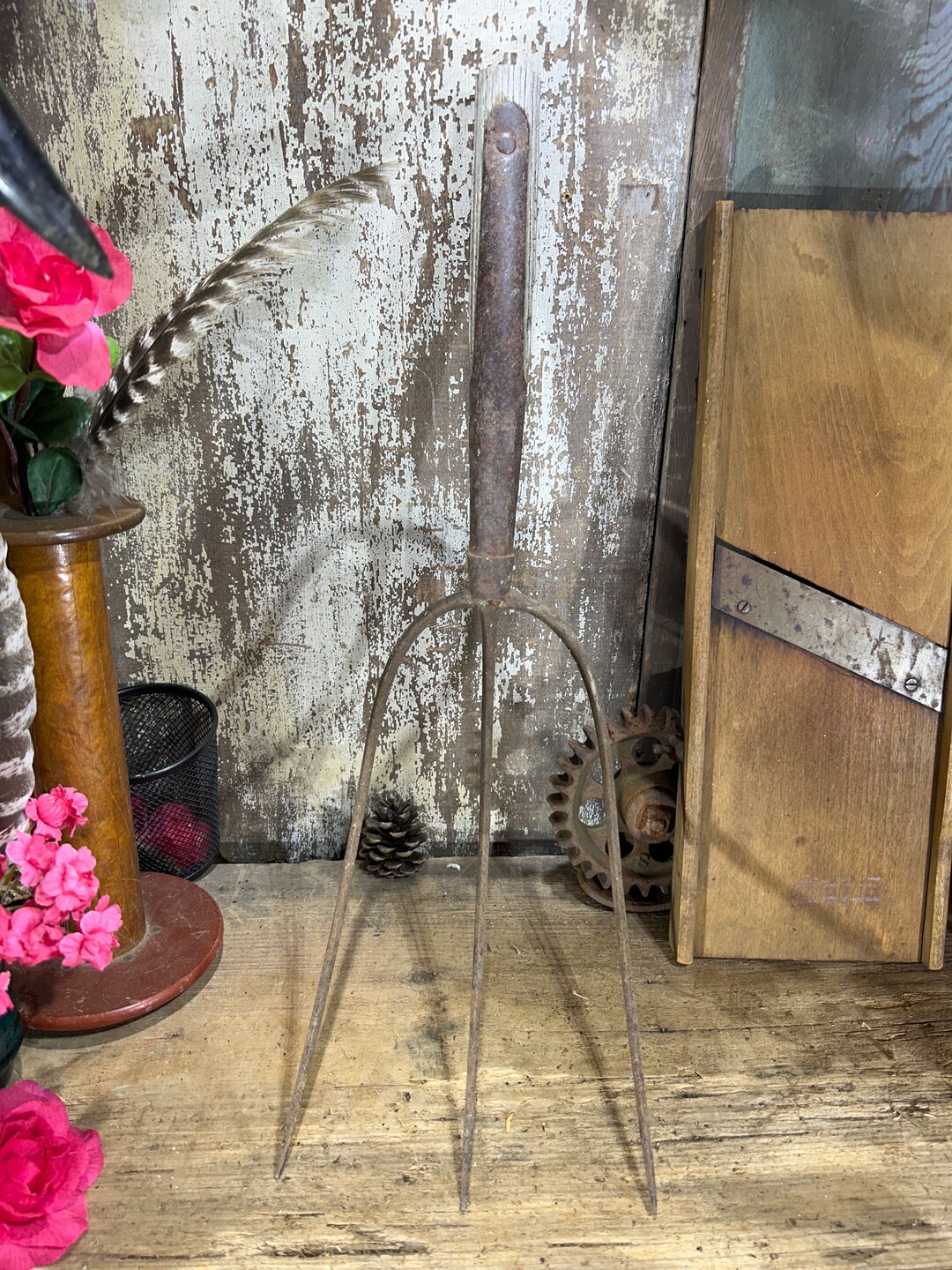 Antique Pitch Fork, From the Barn. Hay Fork - Etsy