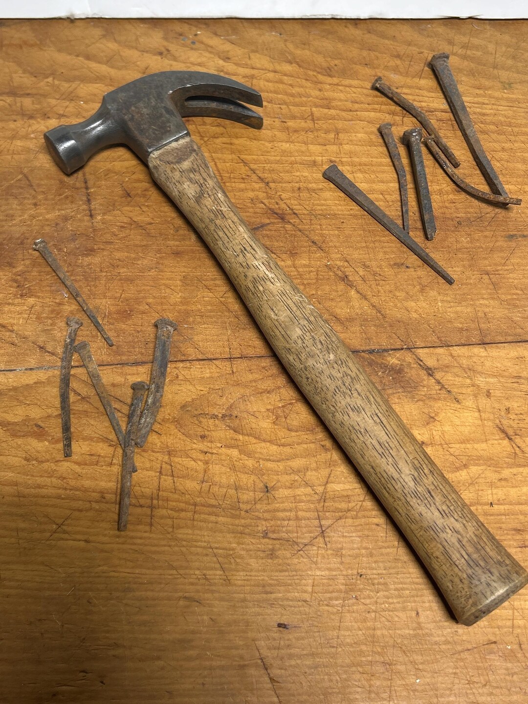 Vintage Claw Hammer, Hickory Handle, Carpenter, Woodwork - Etsy