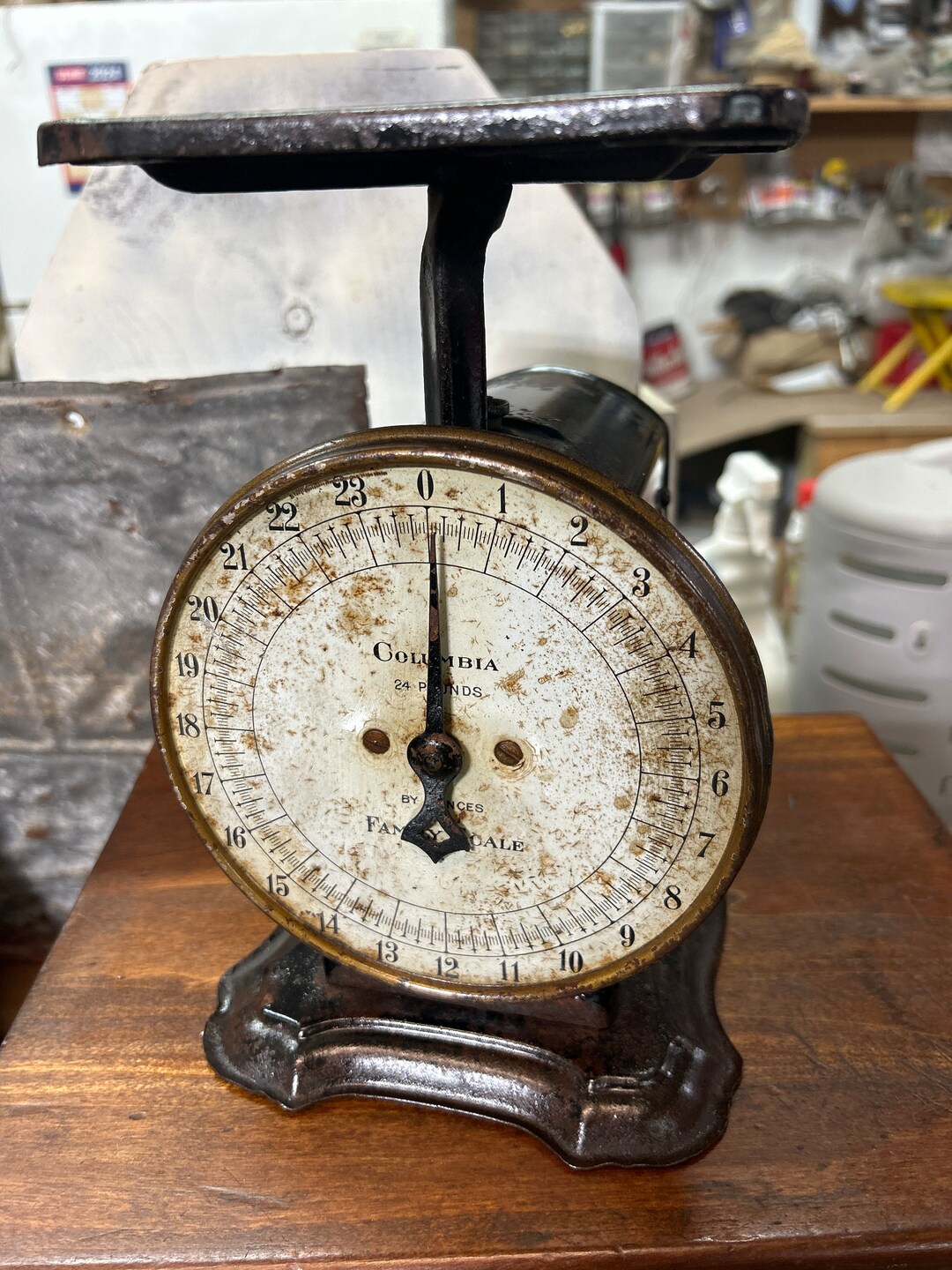 Vintage Farmhouse Kitchen Scale. 24 Pound Scale..family Scale. Hackett ...