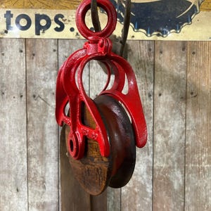 Vintage Hay Trolley , Barn. Metal and Wood Pulley.. Farm Salvage. - Etsy