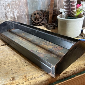 Vintage Antique Metal Tool Box Tray Rusty Galvanized Patina. Cleaned - Etsy