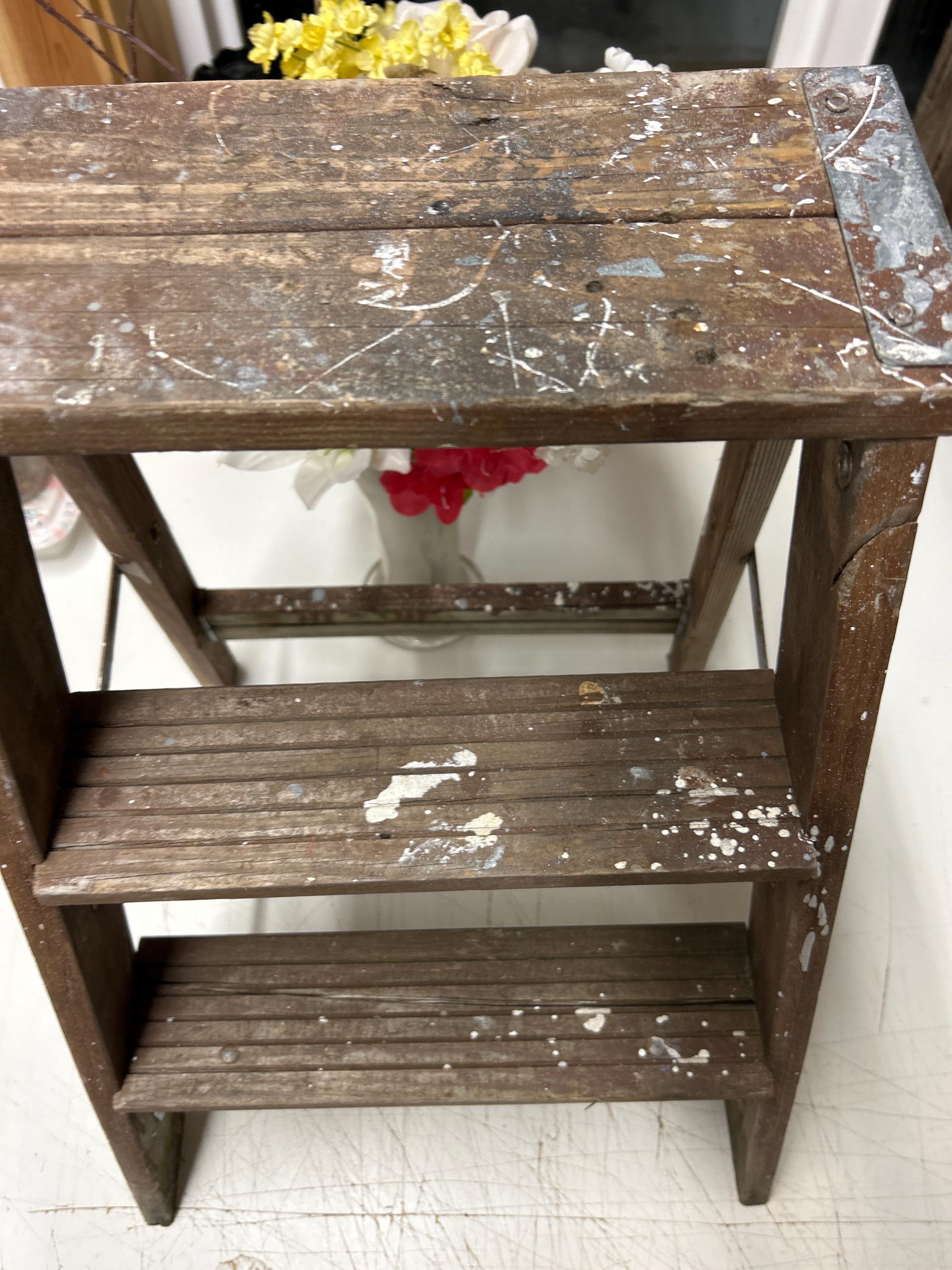 Vintage Step Ladder. Repurpose. Reuse. Plant Stand - Etsy