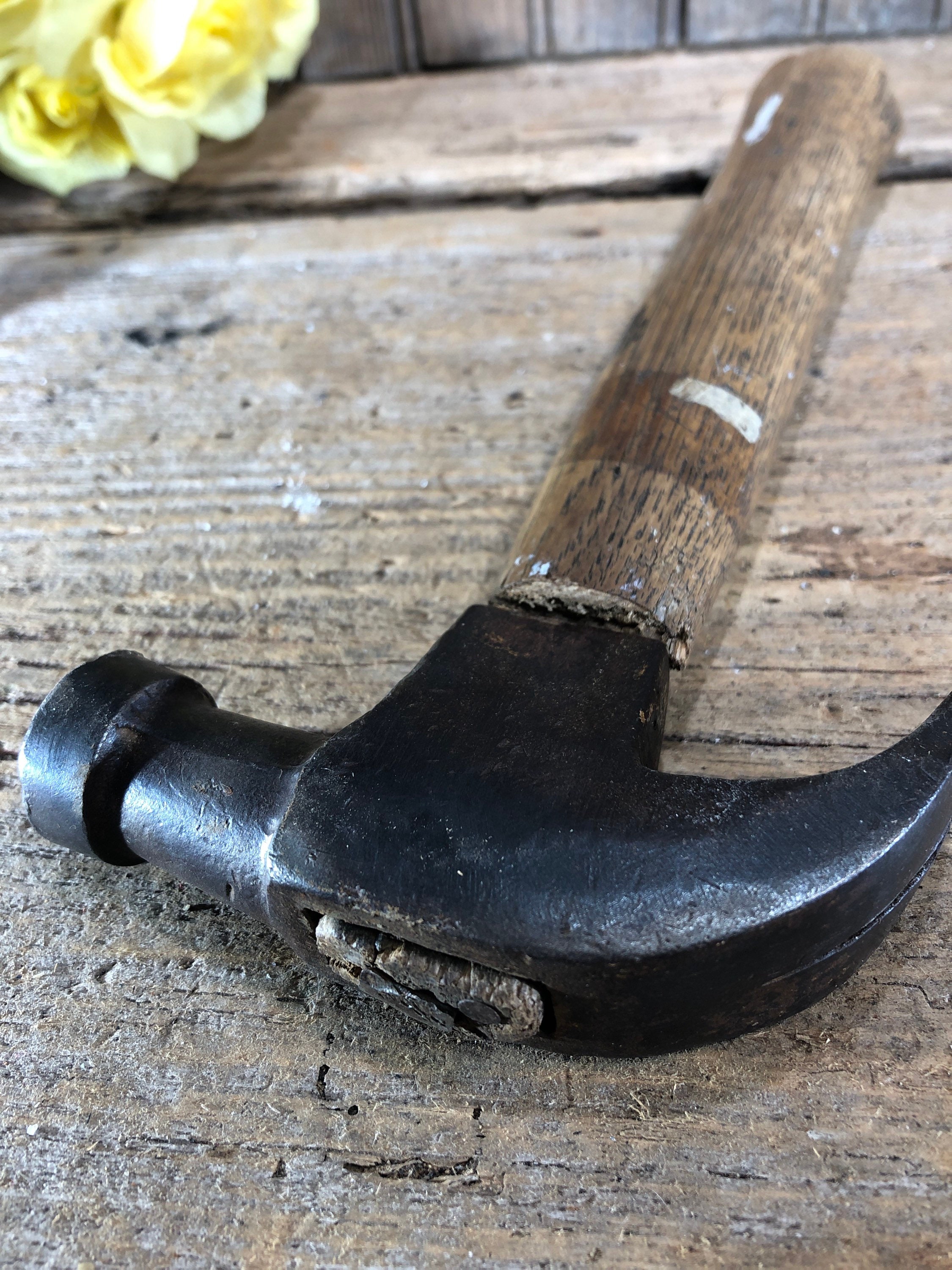Vintage Claw Hammer, Forged .hickory Handle - Etsy