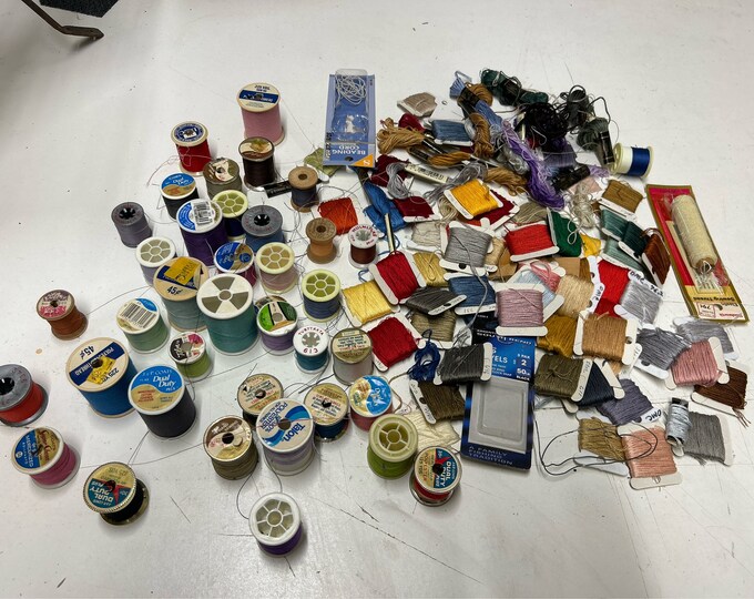Vintage Threads, Sewing ,high Lot . Crafts - Etsy