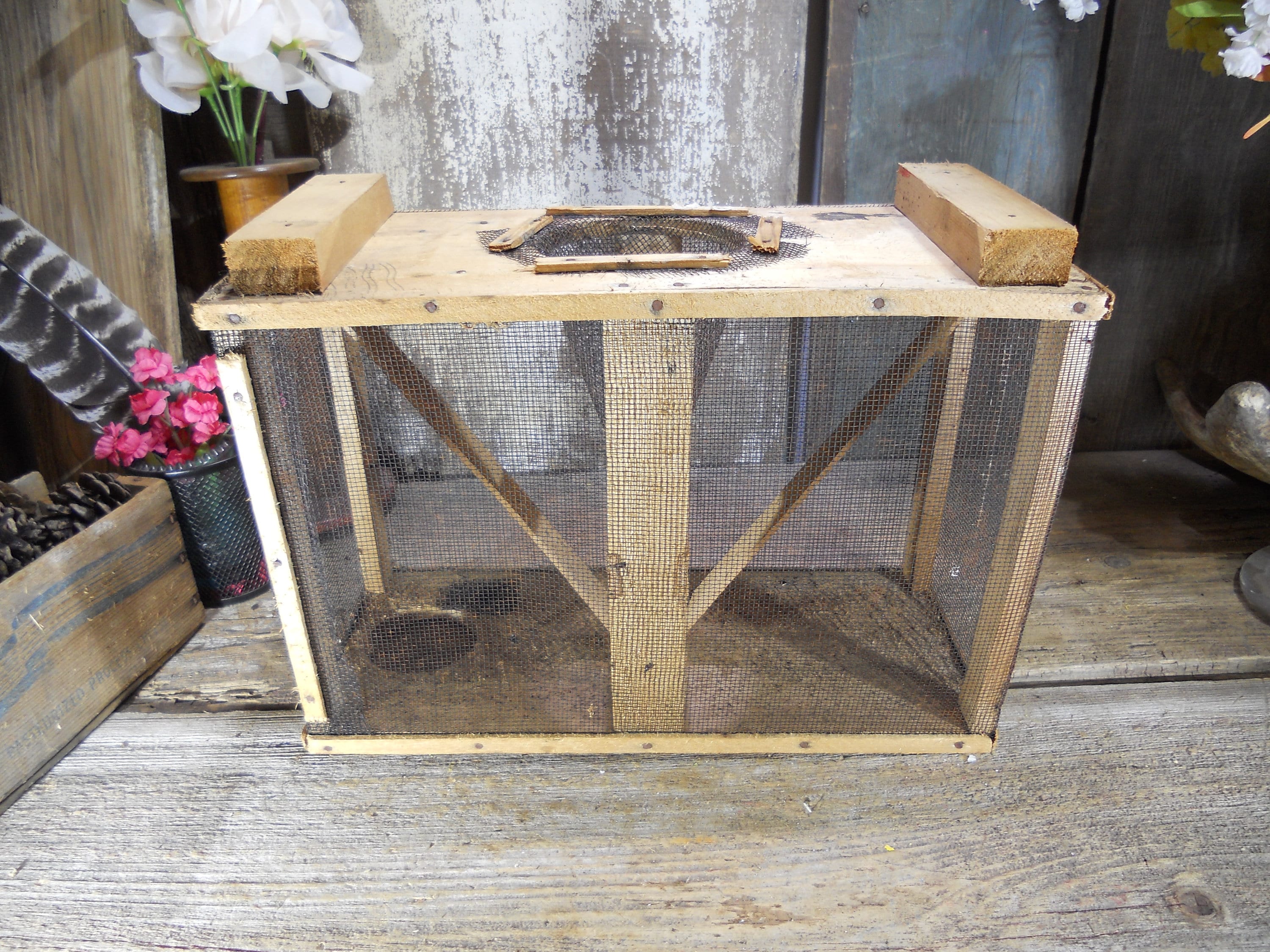 Vintage Handmade Trap. Decor Bee Trap | Etsy