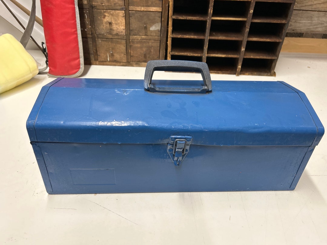Metal Tool Box, Craft Box, Cleaned, Metal Crate Box. - Etsy