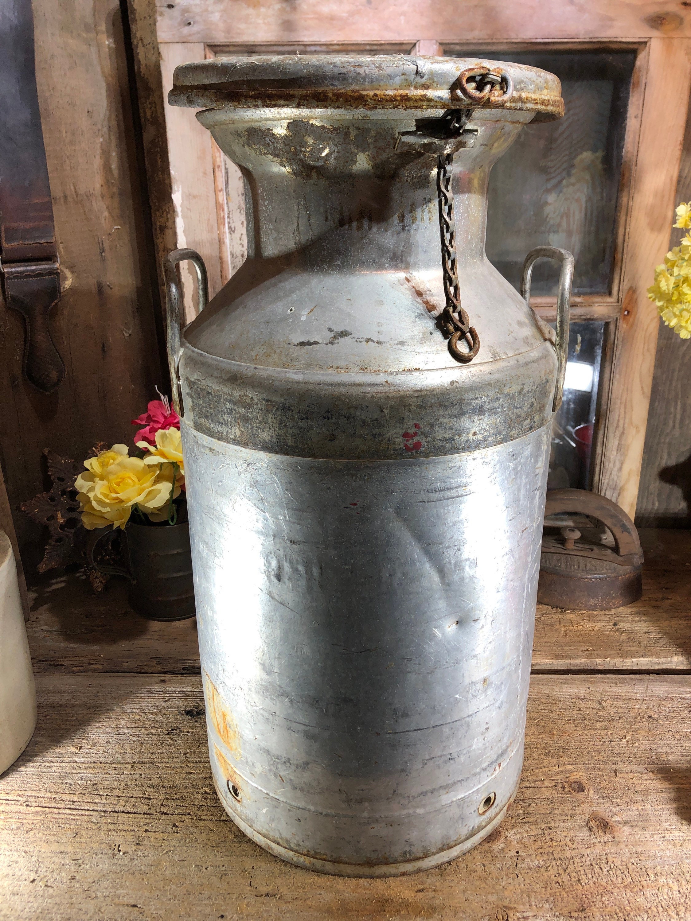 Vintage Rare Gallon Milk Can 2. 1/2 Gallon Farm Salvage. - Etsy