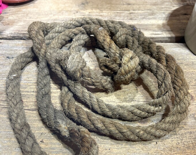 Vintage Barn Pulley Rope. , Barn Rope , Straight off the Farm Aprox 8 ...
