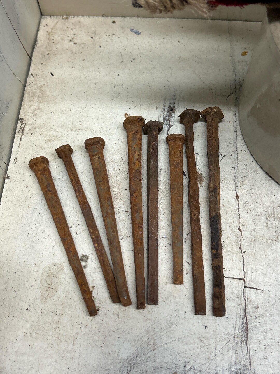 Vintage Blacksmith Square Nails, Spikes, Sacrificed, 4”-5” - Etsy