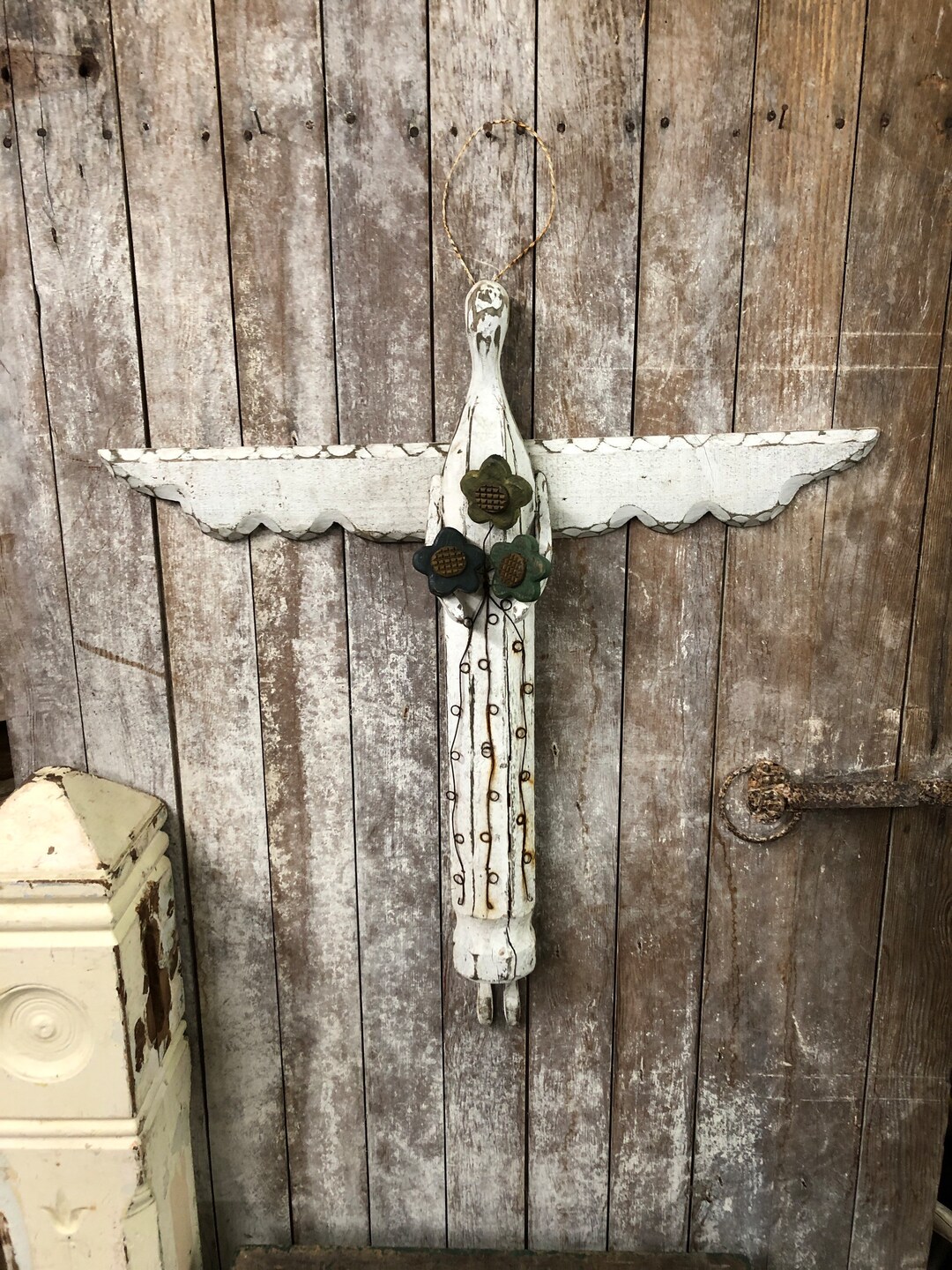 Vintage Handmade Angel of Mercy, Wooden Angel , Christmas - Etsy