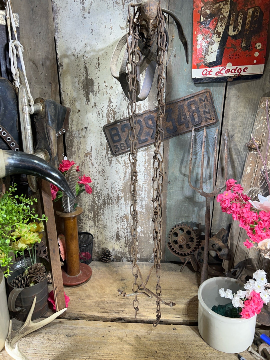 Vintage Chain Rusty Hanging Ladder Chain. Light Chain, - Etsy