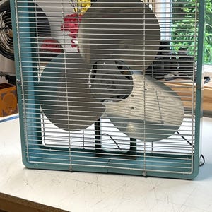 Antique Eskimo Box Fan , Tourqoise Blue - Etsy