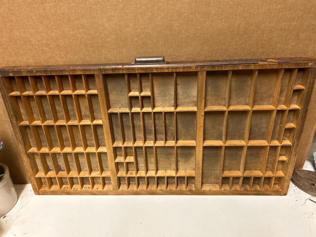 Letter Press Tray/printer Drawer. Cleaned, Wood Display - Etsy