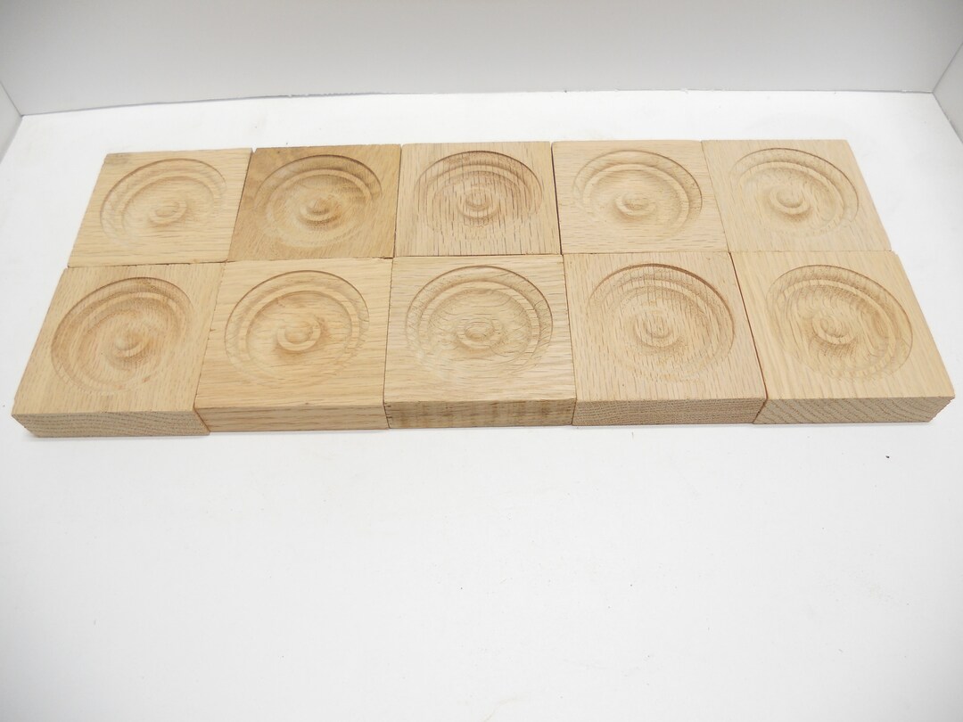 Victorian Oak Corner Trim Rosettes 2 1/2, 10 Pack, Door Rosette, Window ...