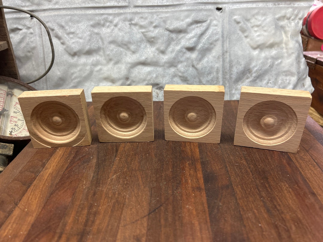 Victorian Oak Corner Trim/ Door /window Rosettes 4 Pk - Etsy