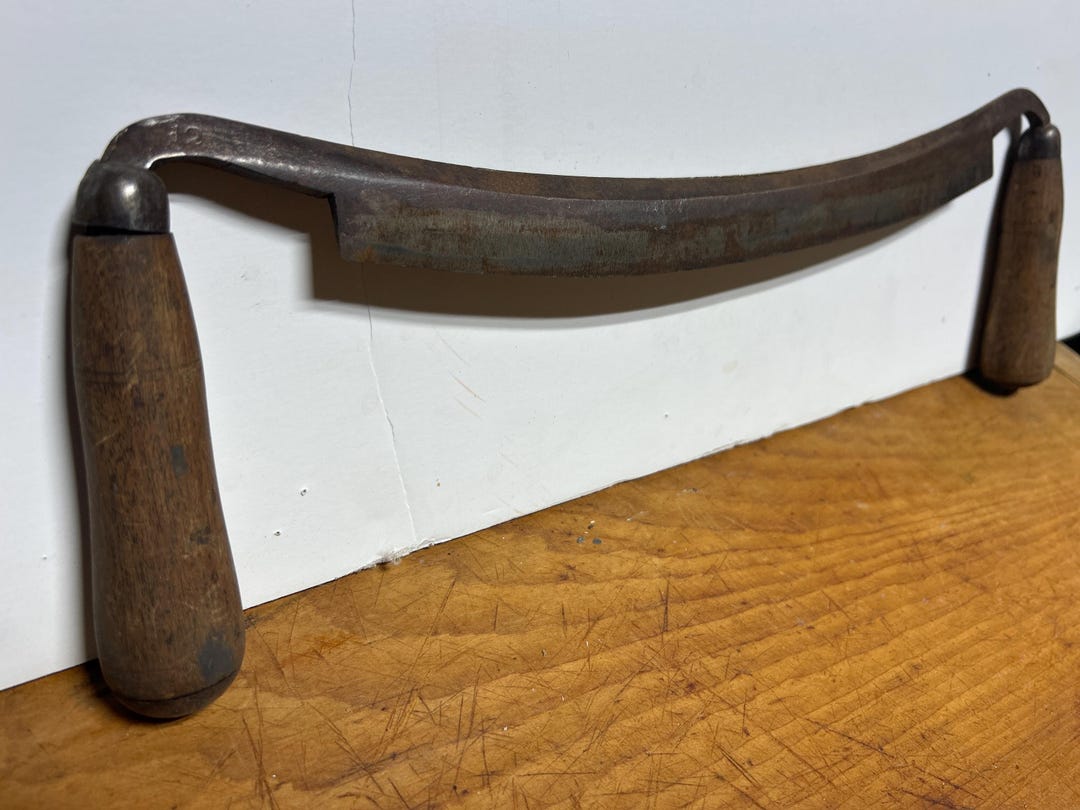 Vintage Timber Log Cabin Draw Knife , Farm Tool, Wood Carving, - Etsy