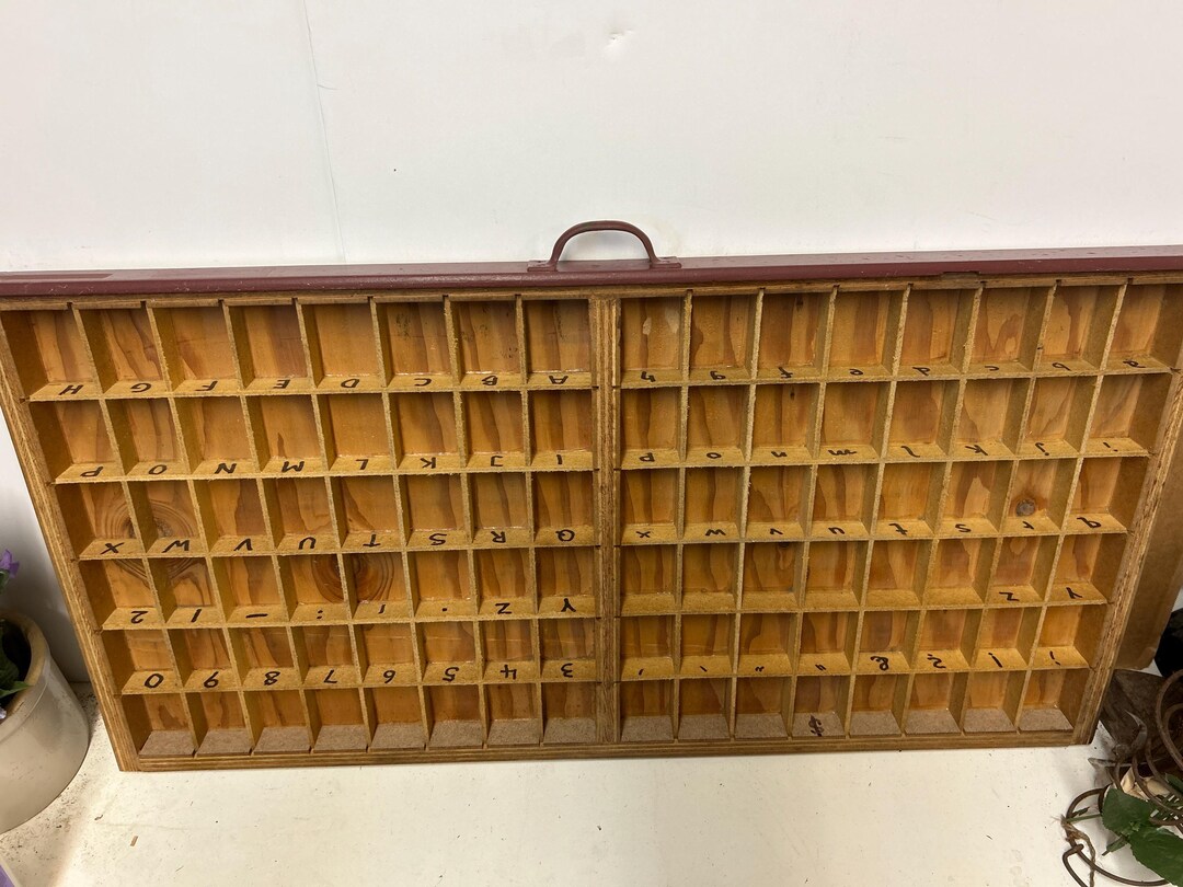 Letter Press Tray/printer Drawer. Cleaned, Wood Display - Etsy