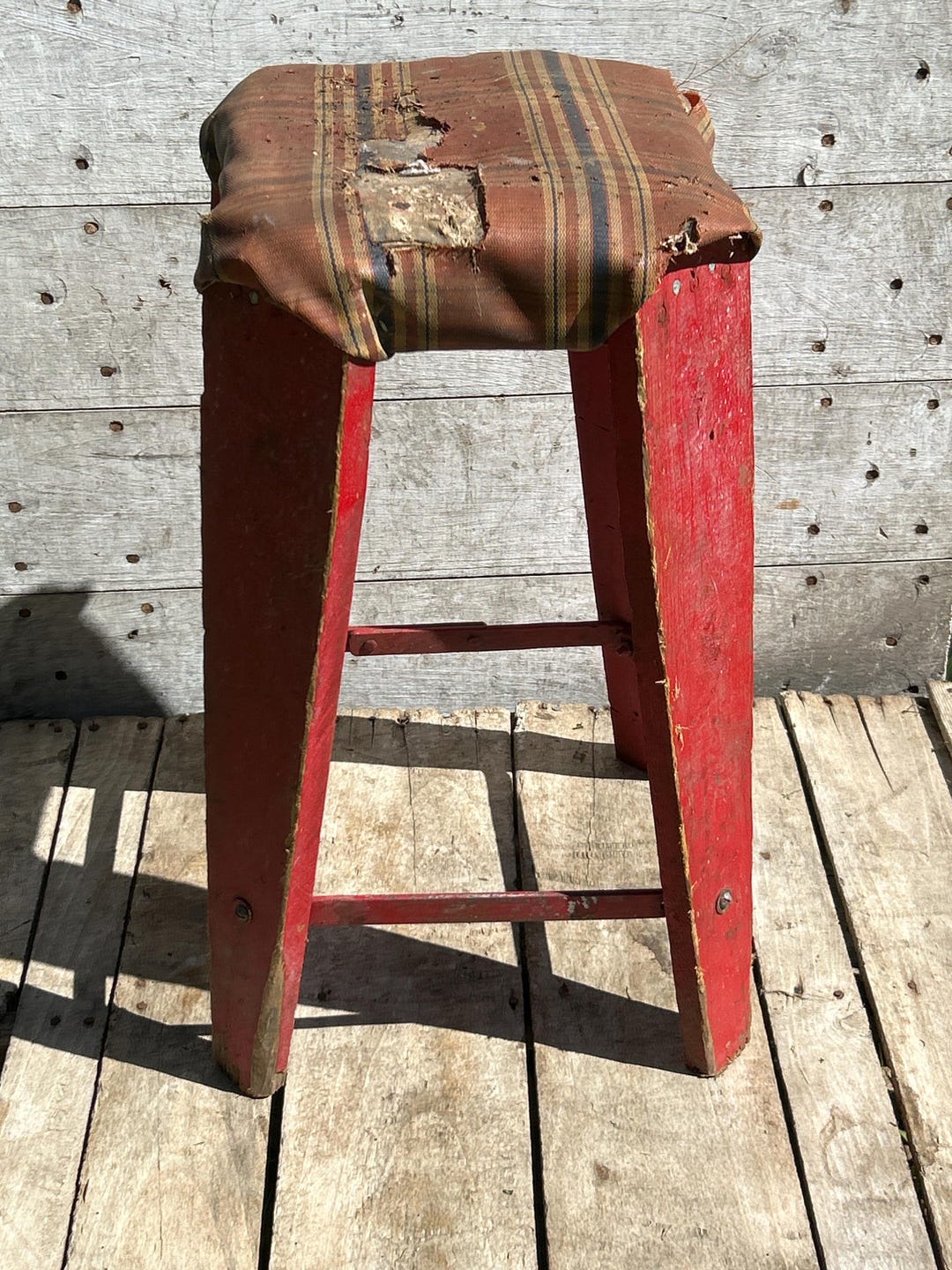 OLD Antique Primitive Handmade Wooden Stool, Bench - Etsy