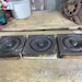 Antique Victorian Salvage 3 Wood Door Corner Rosettes, Window Door Trim ...