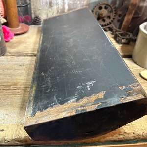 Vintage Antique Metal Tool Box Tray Rusty Galvanized Patina. Cleaned - Etsy